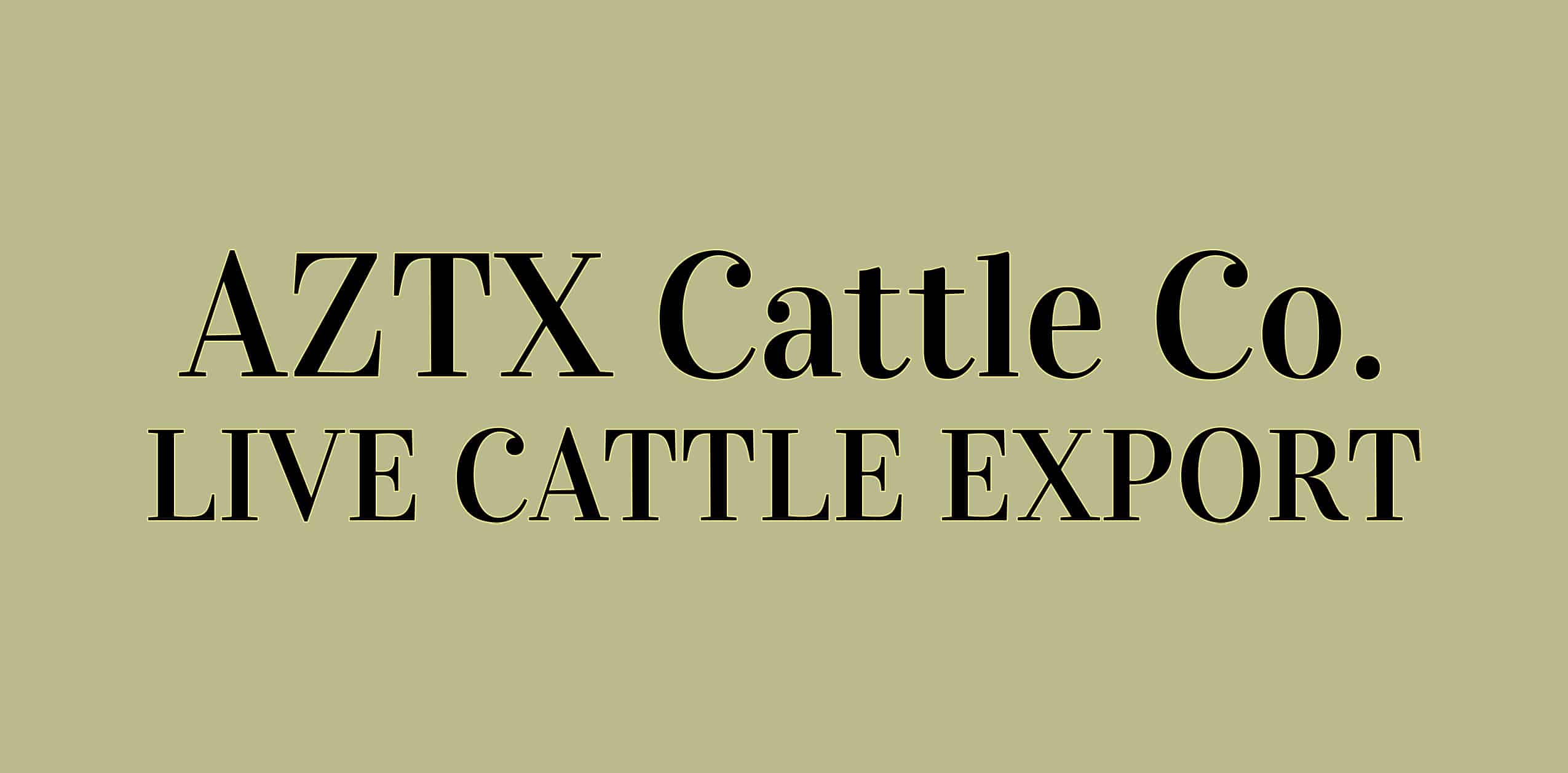 Live Cattle Export - AZTX Cattle Co.